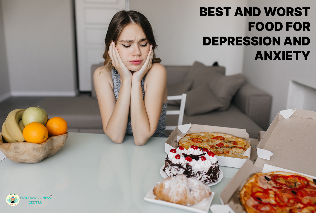 Best and Worst Foods for Depression and Anxiety | Psychowellness Center